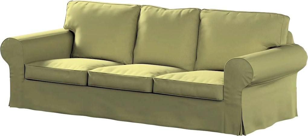Potah na pohovku IKEA  Ektorp 3-místná, rozkládací STARÝ MODEL PIXBO barva zelená látka lesklé, sametová
