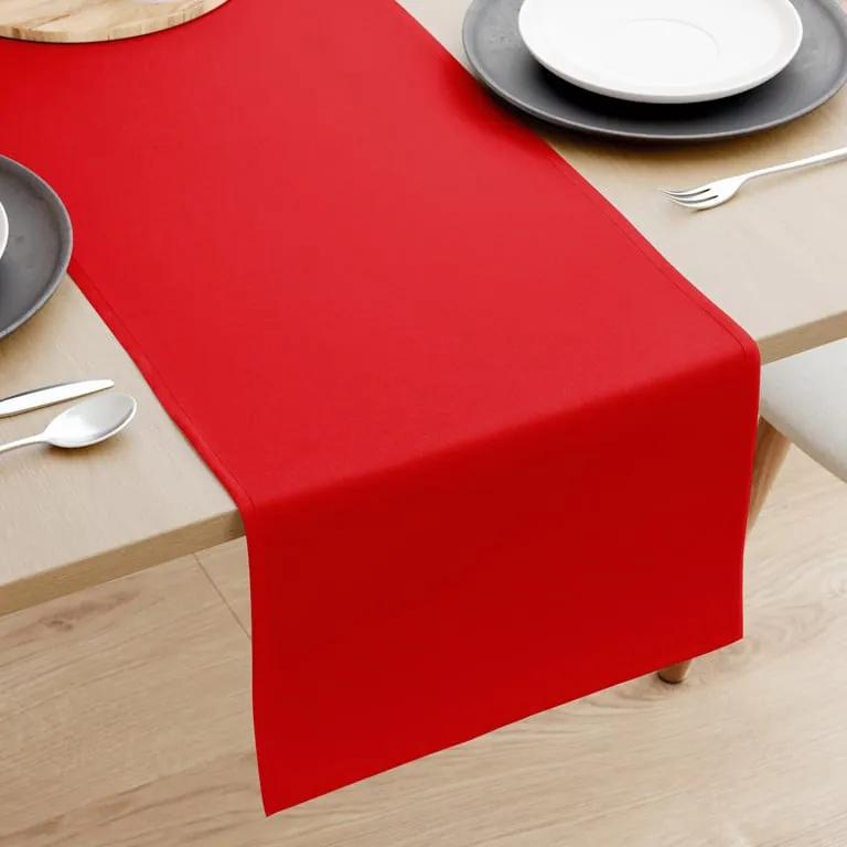 Goldea bavlněný běhoun na stůl - červený 20x120 cm