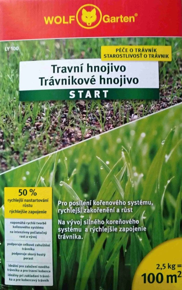 WOLF-Garten LY 100 - trávníkové hnojivo startovací (100 m2)
