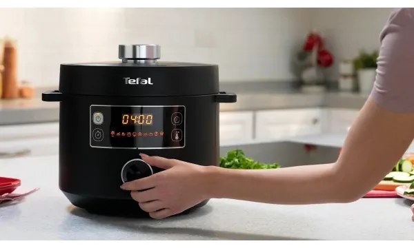 Tefal - Multifunkční elektrický hrnec TURBO CUISINE 4,8 l 1090W/230V černá