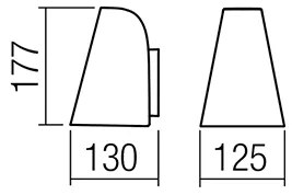 Redo group Redo Alvar, rezavohnědé venkovní ​​nástěnné svítidlo, 1xGU10 max 35W, IP44