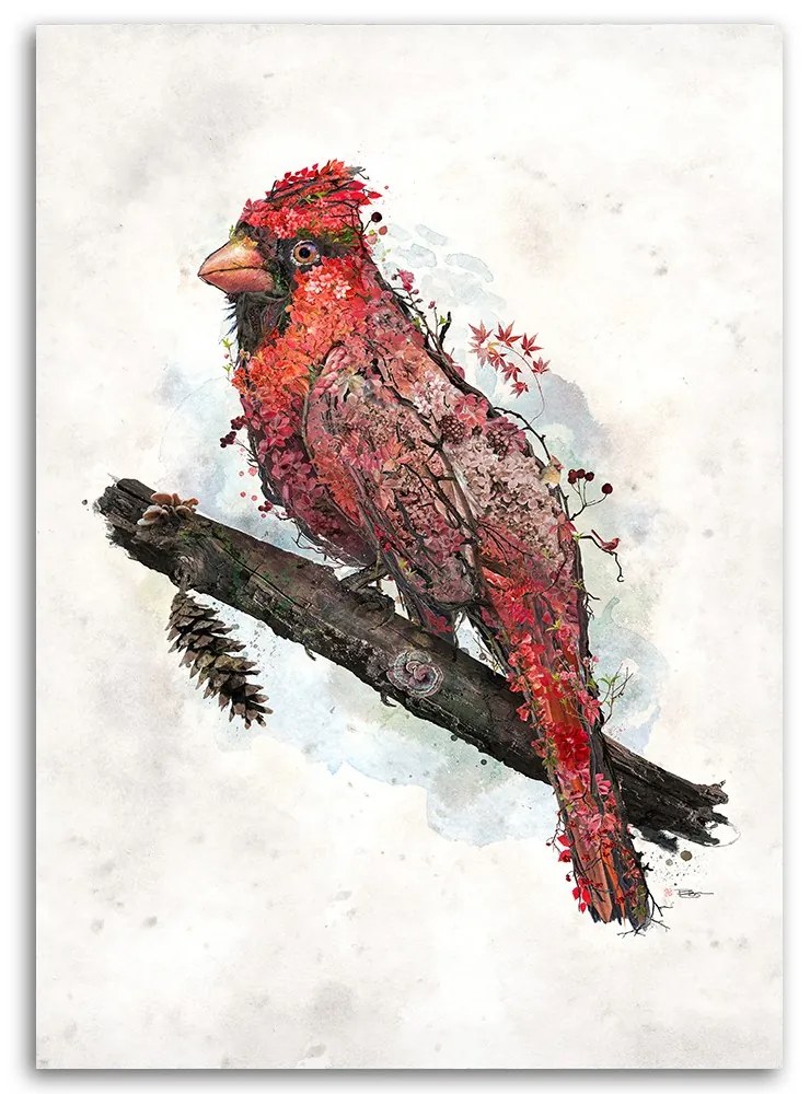 Gario Obraz na plátně Pták z květin - Barrett Biggers Rozměry: 40 x 60 cm