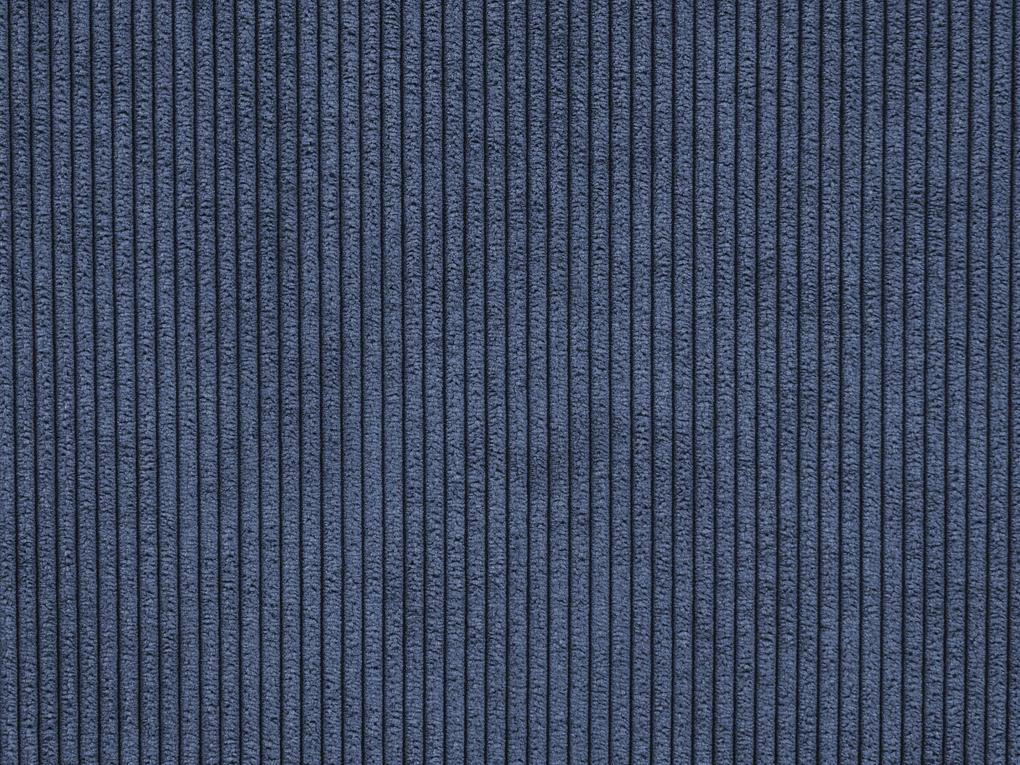 Čalouněný taburet modrý APRICA Beliani