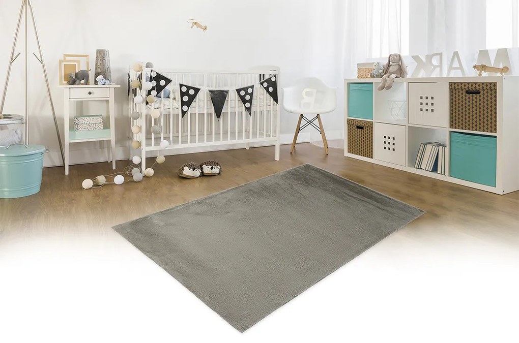 BO-MA, Kusový koberec Rabbit new 09 taupe, 120x160, hnědá, ložnice
