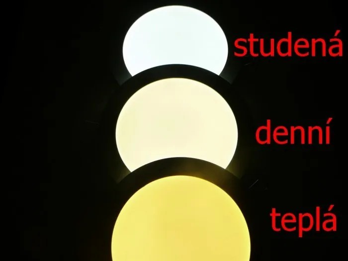 T-LED PL18 LED panel 18W přisazený kulatý 220mm Studená bílá