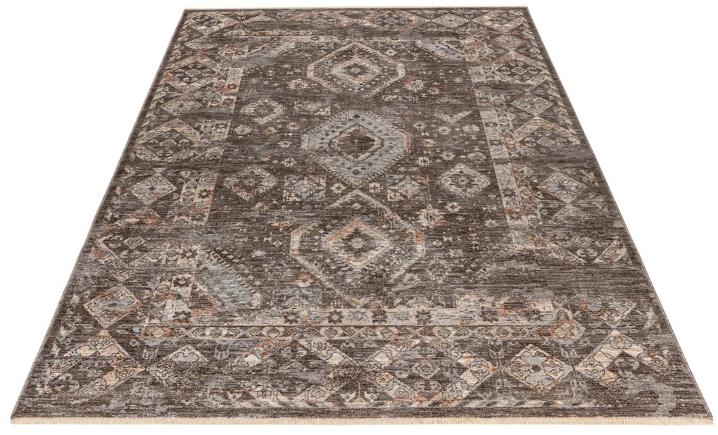 Obsession, Kusový koberec Laos 466 Taupe, 40x60, hnědá, chodba / předsíň