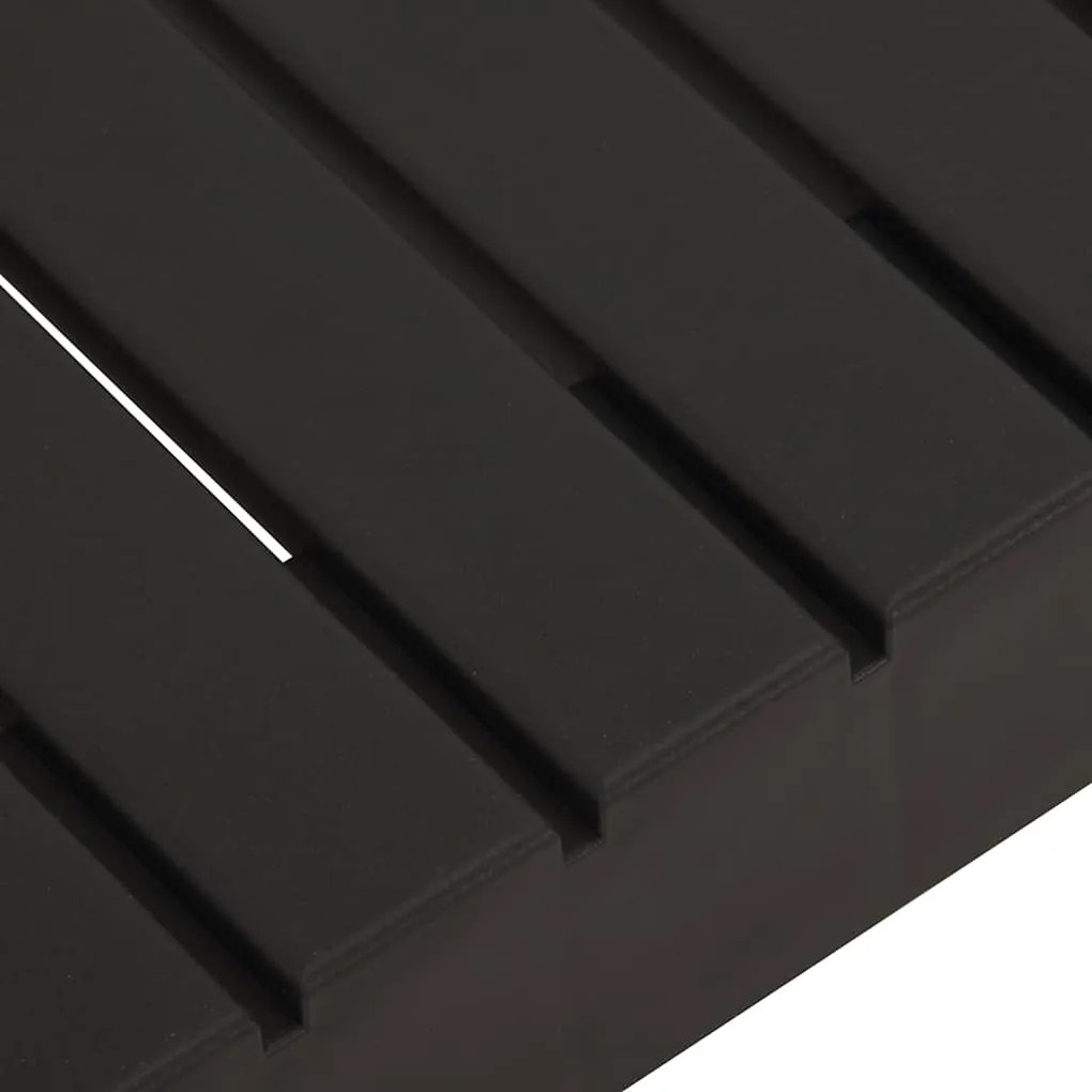 Zahradní stolek k lehátku plast šedý 315851