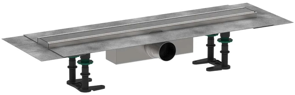 Hansgrohe RainDrain Compact - Sprchový žlab 60 cm, s roštem, kartáčovaná nerezová ocel 56174800