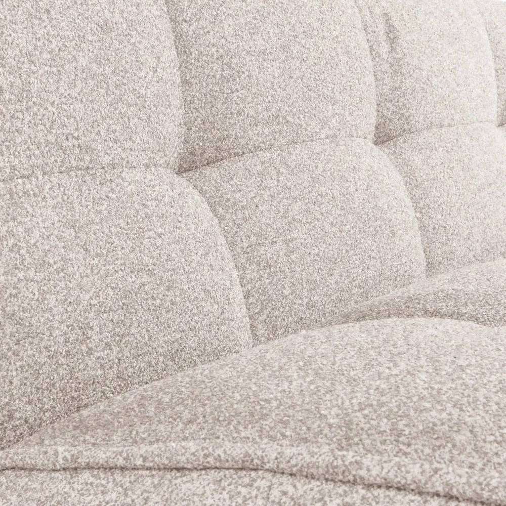 Béžová pohovka z textilie bouclé 204 cm Cluster – vtwonen