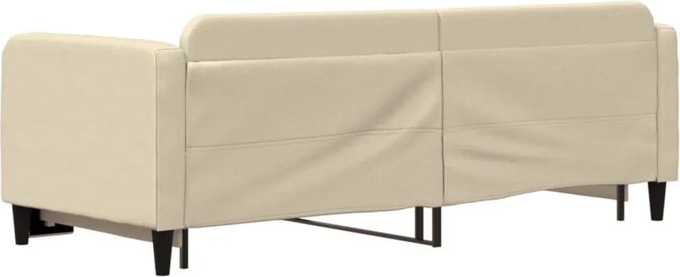 Válenda s přistýlkou krémová 80 x 200 cm textil 3196815