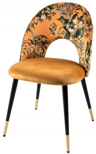 Designová židle Boutique žlutá/ 41701