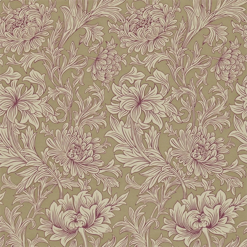 Tapeta CHRYSANTHEMUM TOILE 210416, kolekce COMPENDIUM I & II, grape bronze