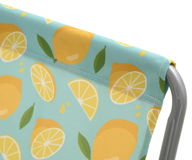 Sada 2 ks skládacích plážových lehátek SAND LEMON, barevné