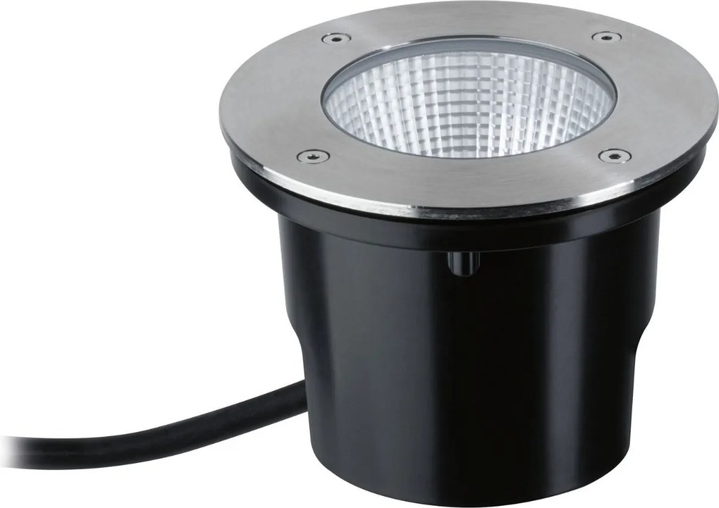P 94654 LED zemní svítidlo Durea IP67 kruhové 153mm 3000K 8W 230V ocel kov - PAULMANN