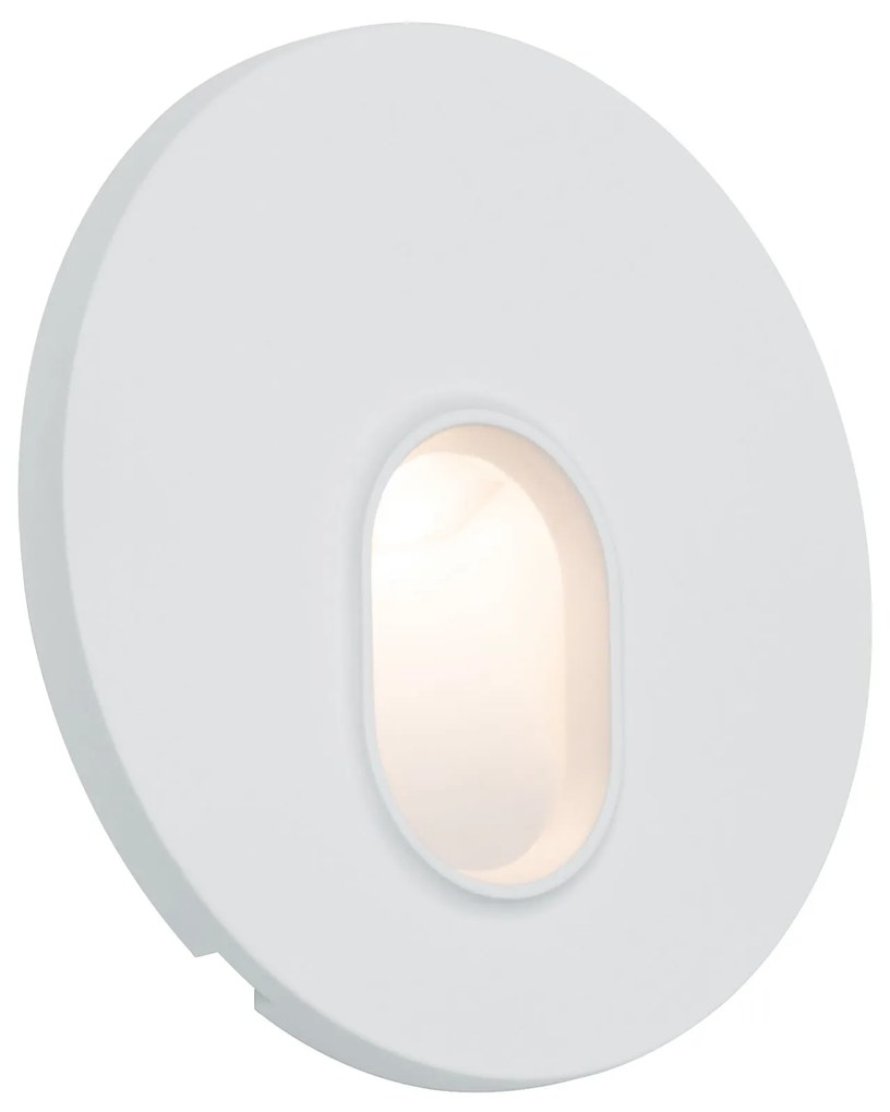 Paulmann 92924 Wand, zápustné kulaté svítidlo do KU68, 1×1,7 W LED, bílý plast, 230V, průměr 7,8cm