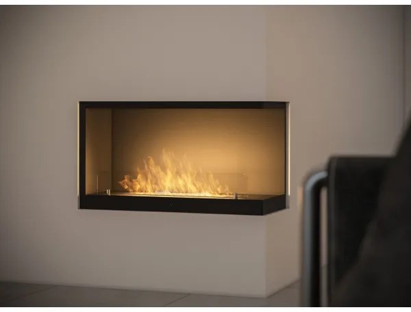 InFire - Rohový BIO krb 80x45 cm 3,5kW černá