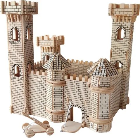 Dřevěné 3D puzzle Hrad II