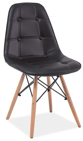 Designová jídelní židle Alexis, černá