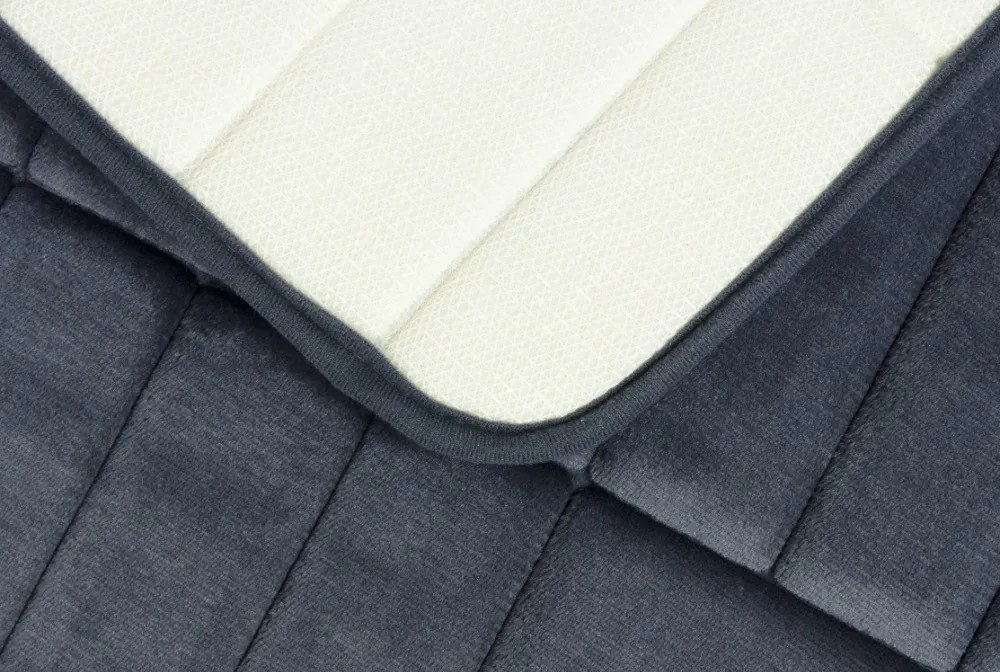 BO-MA, Protiskluzová koupelnová předložka 3D 667 dark grey, 50x80, šedá, koupelna