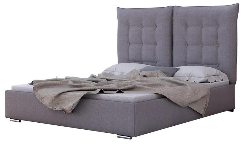 Čalouněná postel Simon, Rozměr postele: 140 x 200 cm, Potah:: Baku 2913, Další možnosti: bez doplnků