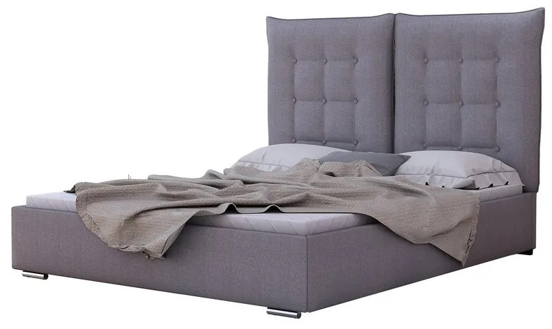 Čalouněná postel Simon, Rozměr postele: 180 x 200 cm, Potah:: Baku 2917, Další možnosti: bez doplnků