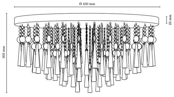Spot-Light 9018828 - Stropní svítidlo LUXORIA 8xG9/28W/230V