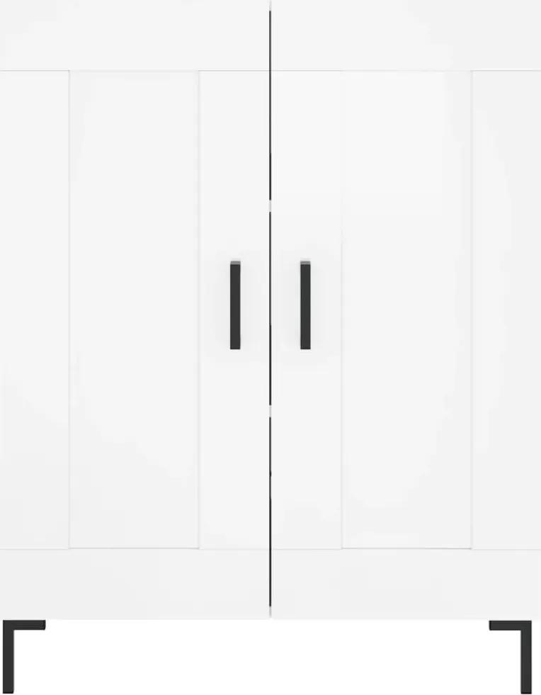vidaXL Skříň highboard 69,5 x 34 x 180 cm kompozitní dřevo [3195789] Barva: Bílá