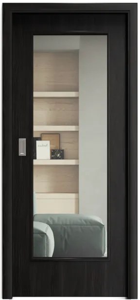 SAPELI ELEGANT KOMFORT M40 - CPL LAMINÁT - POSUVNÉ DVEŘE VČ. ZÁRUBNĚ - Ořech královský Průchozí šířka (cm): 90, Průchozí výška (cm): 210