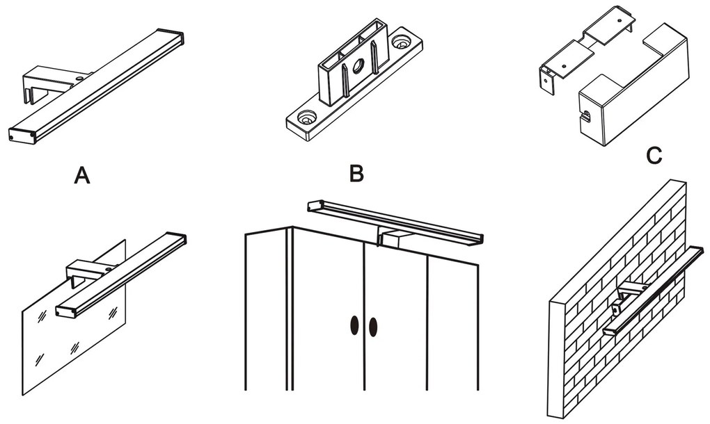 TOP LIGHT Světlo nástěnné Texas MAX CCT, Stříbrná-Chrom