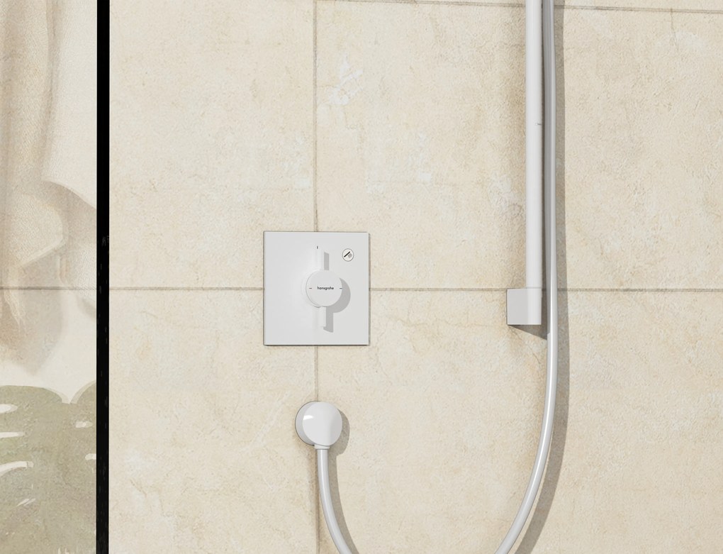 Hansgrohe DuoTurn E, baterie pod omítku pro 1 spotřebič, bílá matná, HAN-75617700
