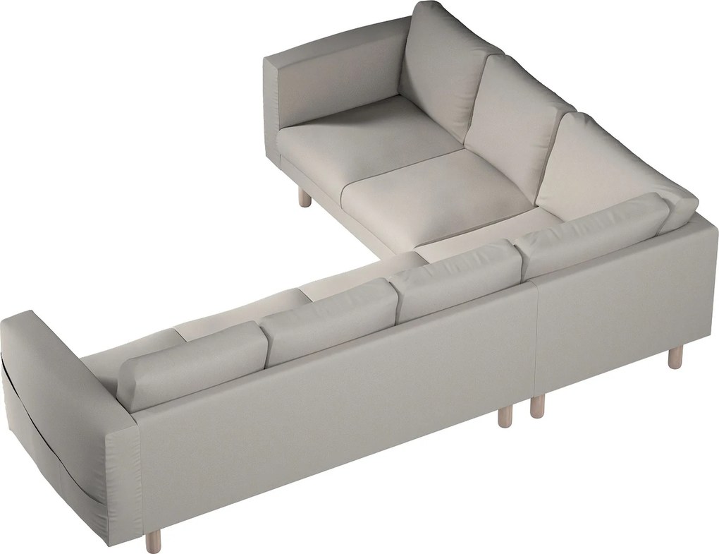 Potah na pohovku IKEA Norsborg rohová 5-místná barva šedá látka pletený vzor