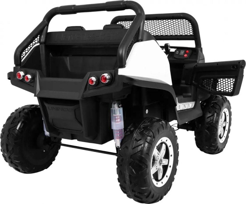 Ramiz Mercedes Benz Unimog elektrické autíčko pro děti bílé