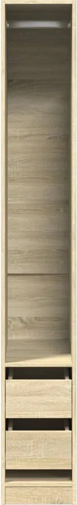Šatní skříň dub sonoma 30 x 50 x 200 cm kompozitní dřevo 3307740