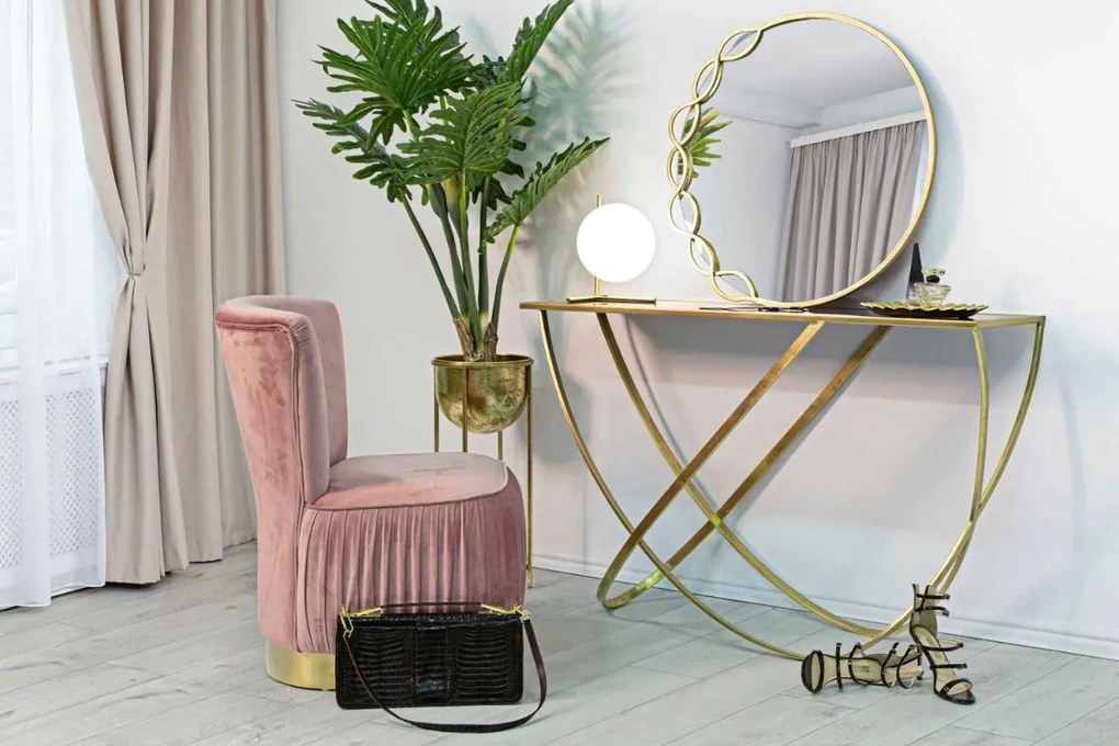 Designová konzole Rajsaun 120 cm zlatá