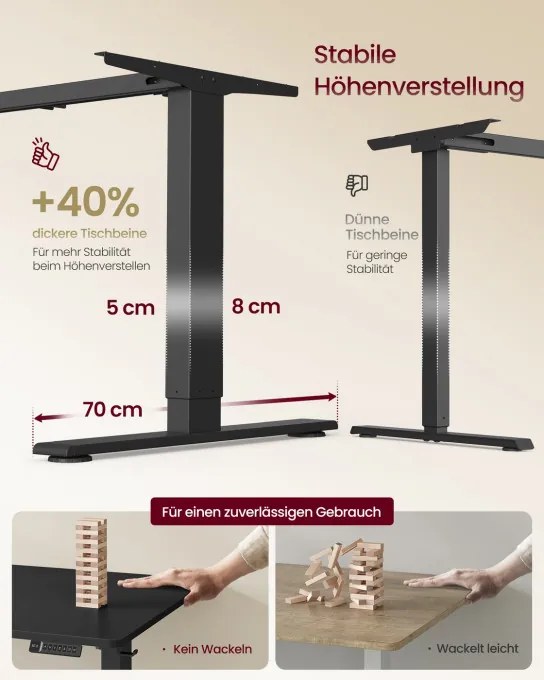Elektrický pracovní stůl LSD146BZ02