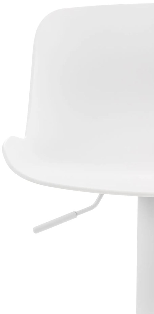 Barová židle Hilliston - umělá hmota | bílá