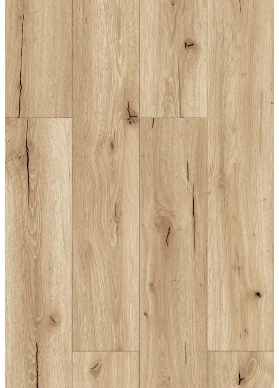 Mexen Buffalo, vinylová podlaha 1240x182 mm SPC 6,5 mm, IXPE 1,5 mm, 4stranná V-drážka, dub, F1007-1240-182-505-4V1-01