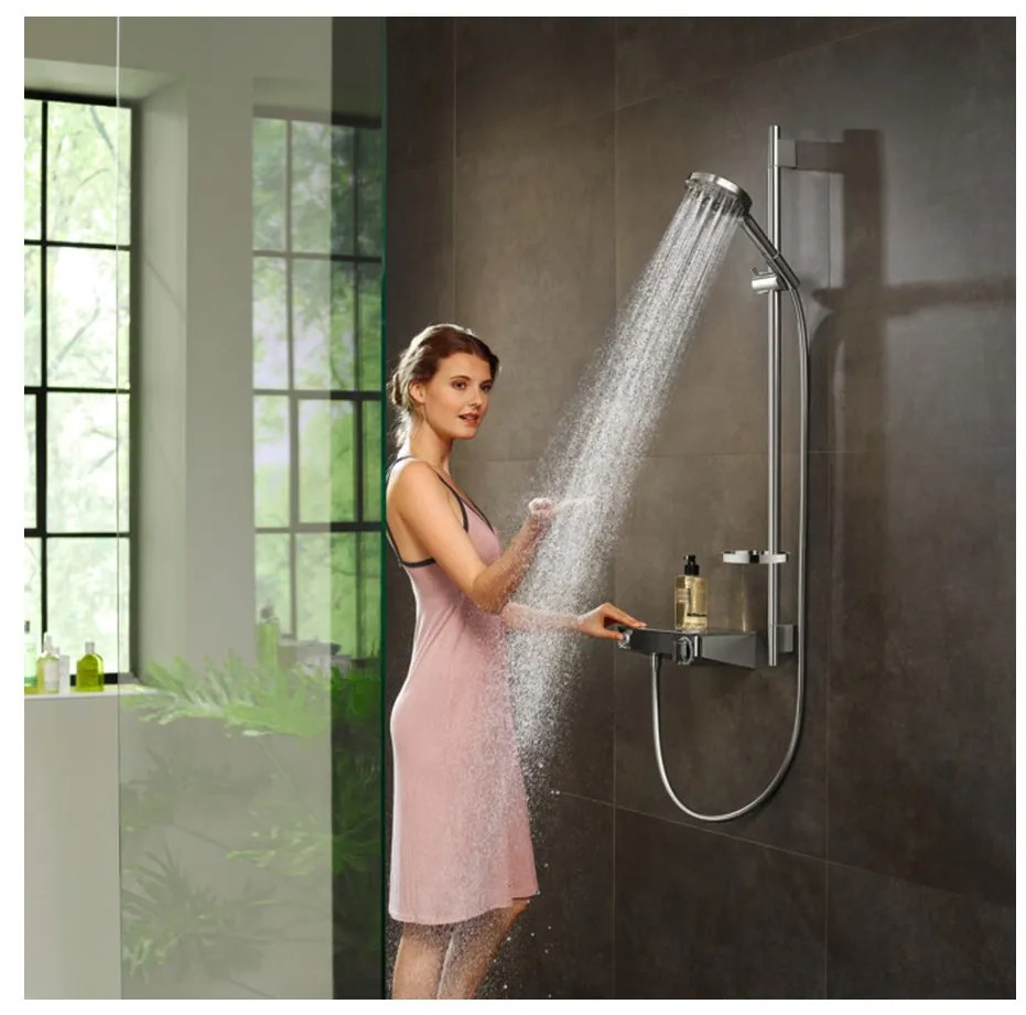 Hansgrohe Raindance Select S, sprchová sada 120 3jet PowderRain se sprchovou tyčí 90 cm, chromová, HAN-27667000