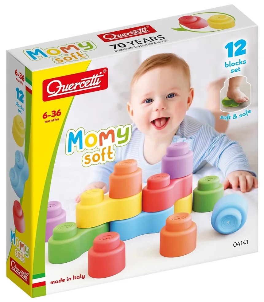 Quercetti Stavebnice Momy Soft 12 ks