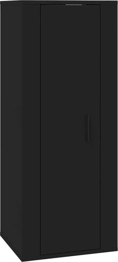 vidaXL 2dílný set TV skříněk kompozitní dřevo [3188727] Barva: Černá