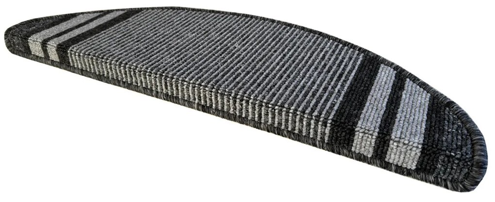 Vopi Nášlapy na schody Gandia šedý půlkruh, samolepící - 28x65 půlkruh (rozměr včetně ohybu)