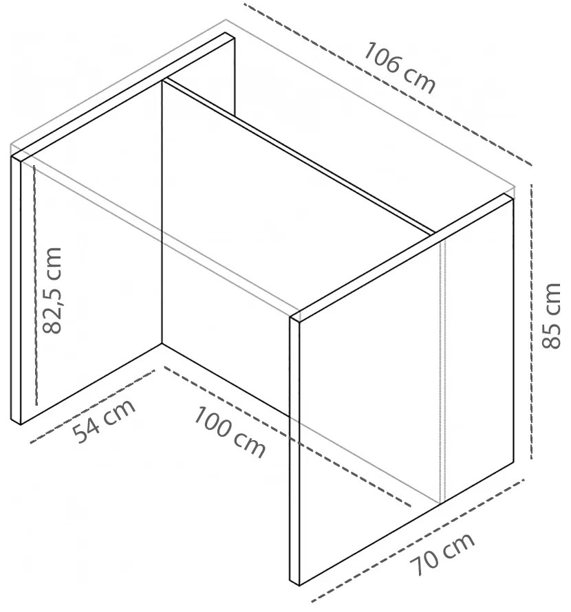 Kuchyňský ostrůvek KW 106x70 cm + stůl KS 130x80 cm | ANDERSEN