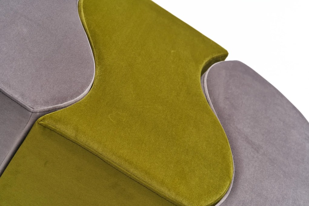 Atelier del Sofa Taburet Alya Puf - Mink, Green, Norková, Zelená