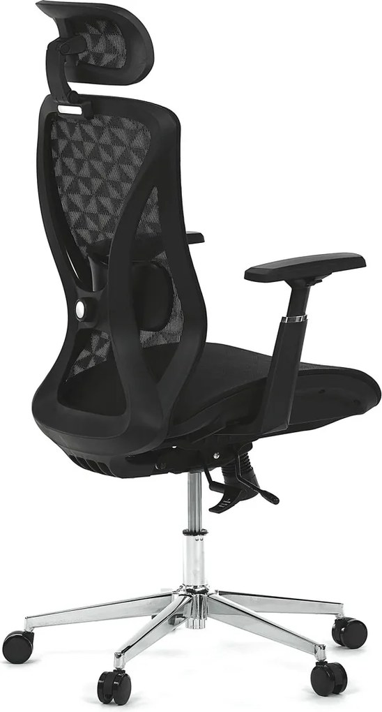 Ergonomická kancelářská židle NILS - černá síťovina