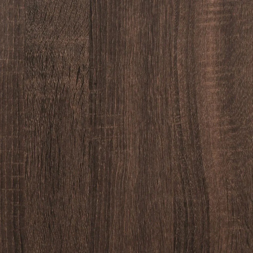 Stolní organizér hnědý dub 44,5 x 24 x 25 cm kompozitní dřevo