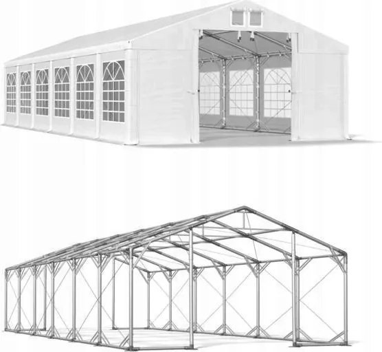 Párty stany 6x12 m Garáže Das 580 Pp