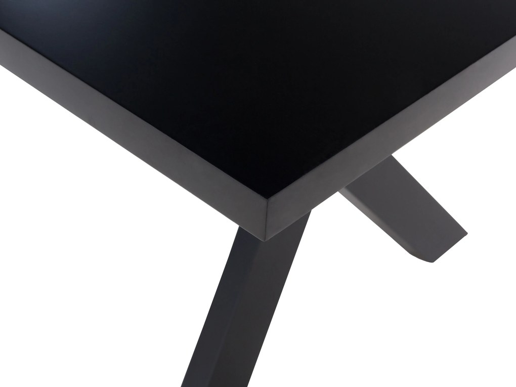 Černý jídelní stůl 180 cm LISALA Beliani