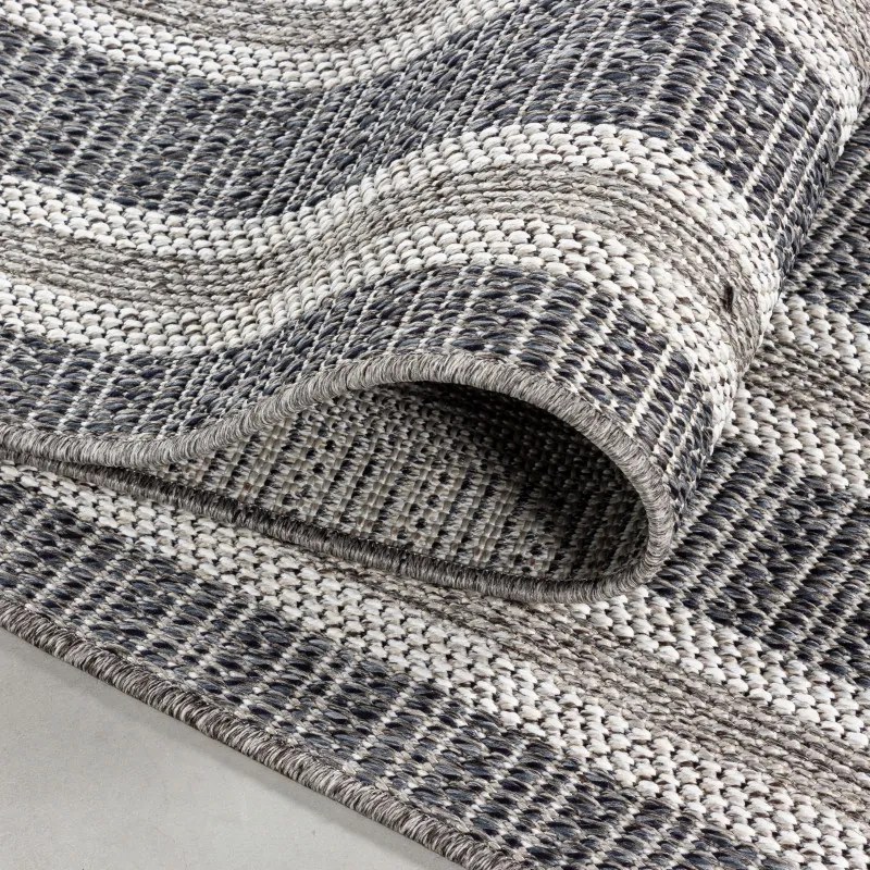 Ayyildiz, Kusový koberec Aruba 4901 grey – na ven i na doma, 160x230, šedá, chodba / předsíň