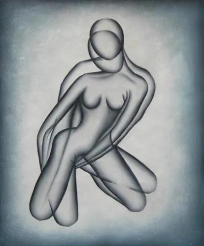 Žena v elipsách - 200 x 150 cm