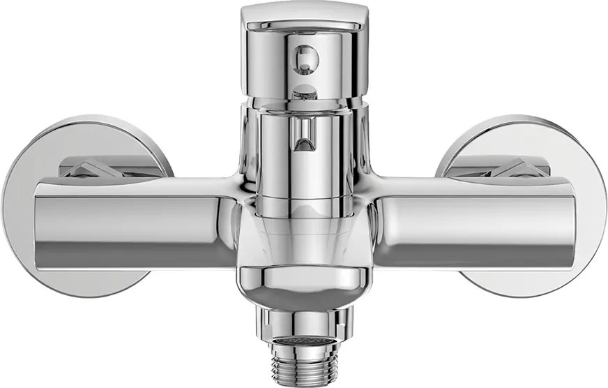 Mereo, Mereo Vanová nástěnná baterie, Pego, 150 mm, s keramickým přepínačem, bez příslušenství, chrom, MER-CB90104P